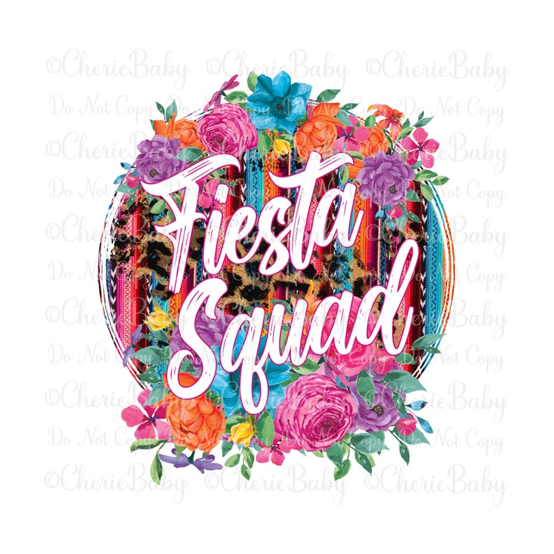 Fiesta Squad Sublimation Design Printable Png Digital - Etsy