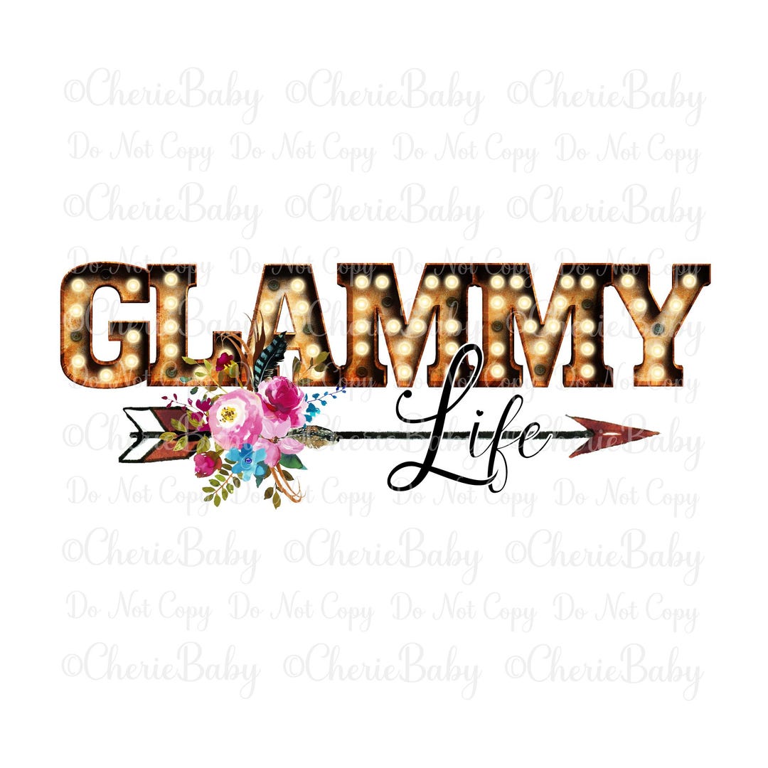 Glammy Life Sublimation Design, Printable Png, DTF Digital Download ...
