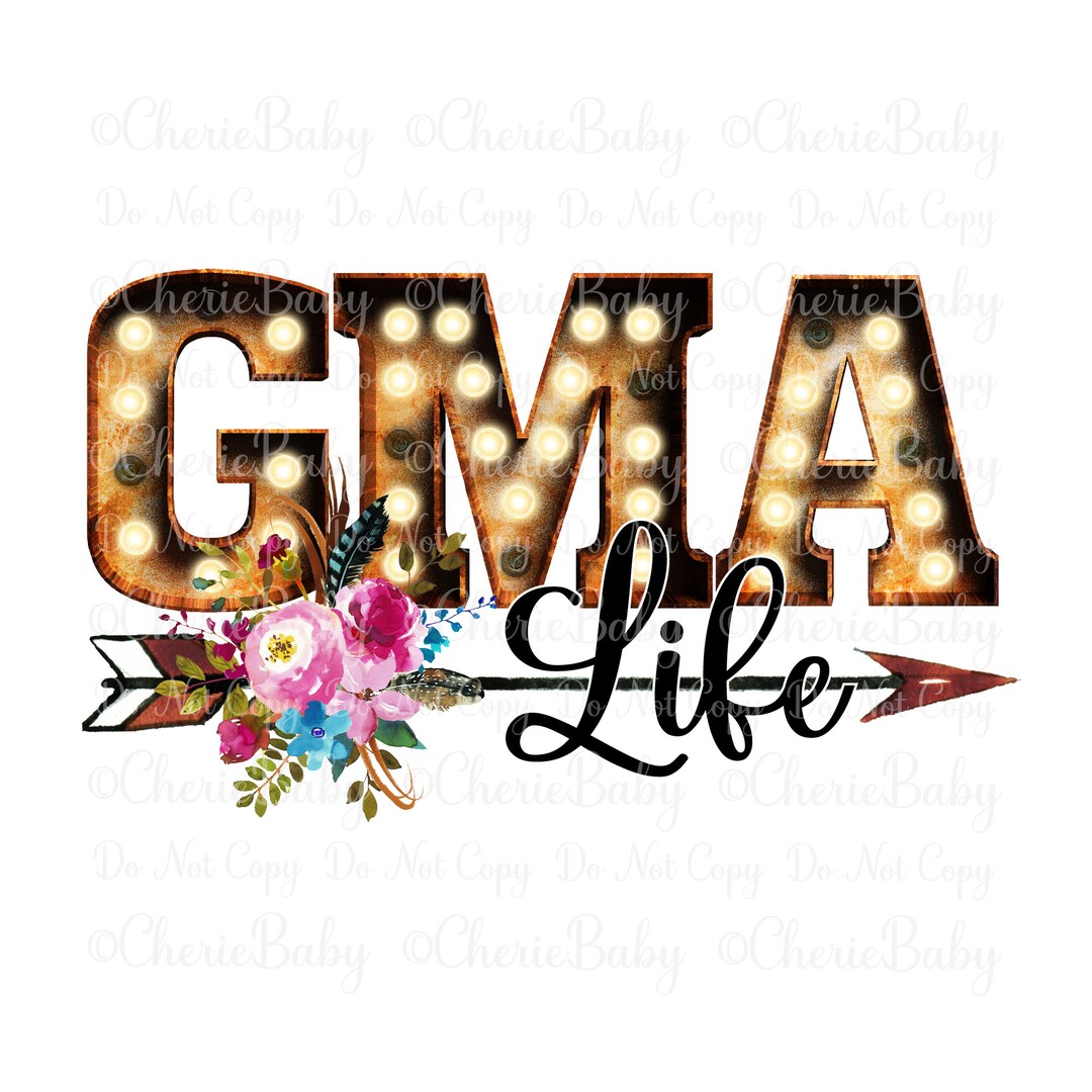 GMA Life Sublimation Design - Printable Png - Digital Download ...
