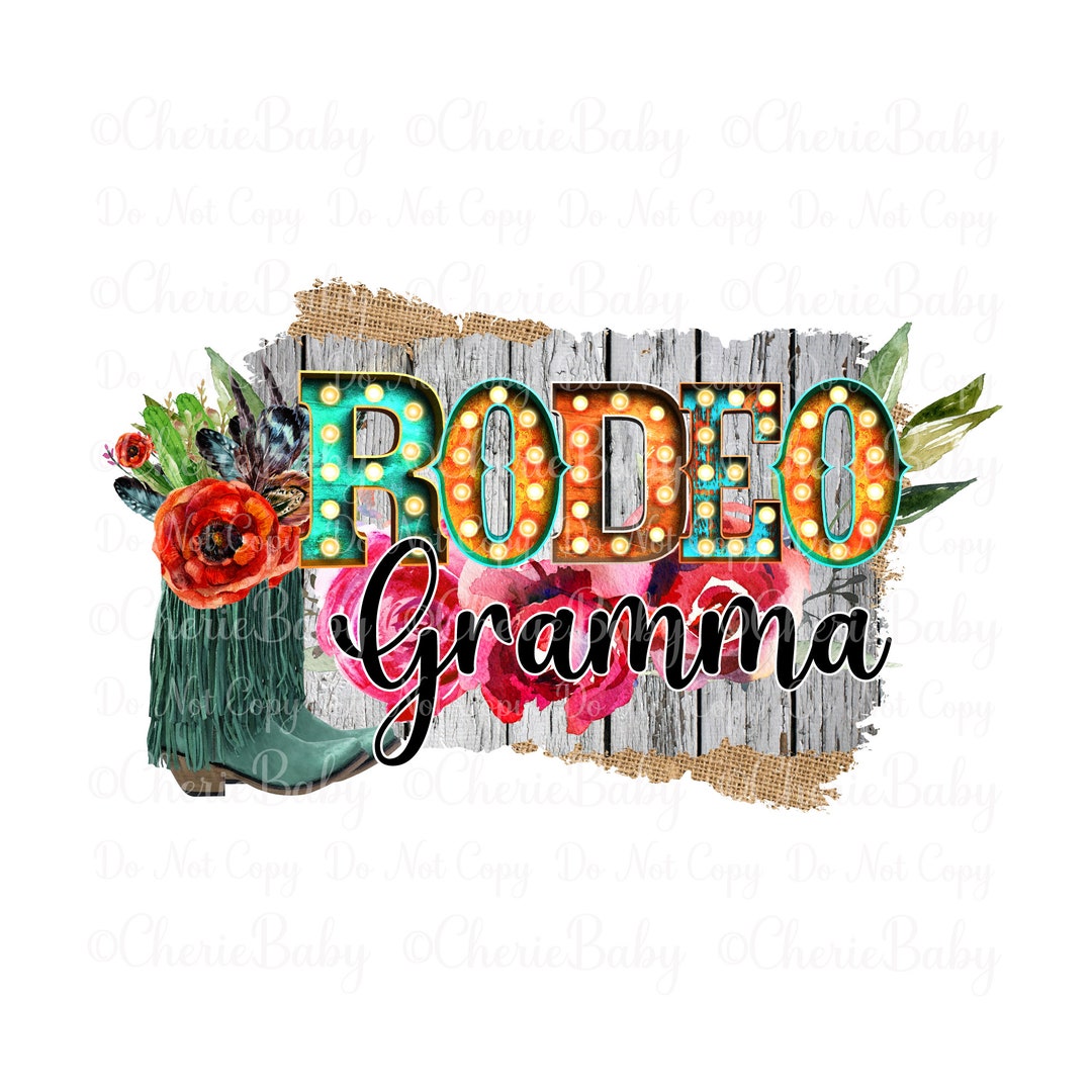 Rodeo Gramma Sublimation Design, Printable Png, Digital Download ...