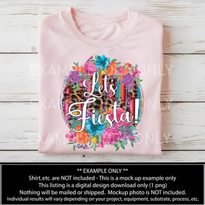 Let's Fiesta! Sublimation Design, Printable Png, DTF Digital Download ...