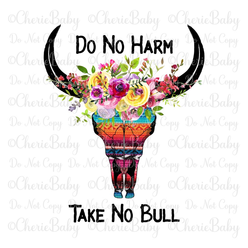 Do No Harm Take No Bull Sublimation Design Printable Png - Etsy