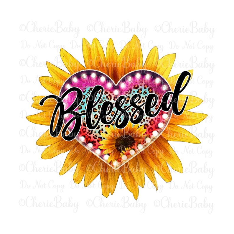Blessed Sublimation Design Printable PNG Digital Download - Etsy