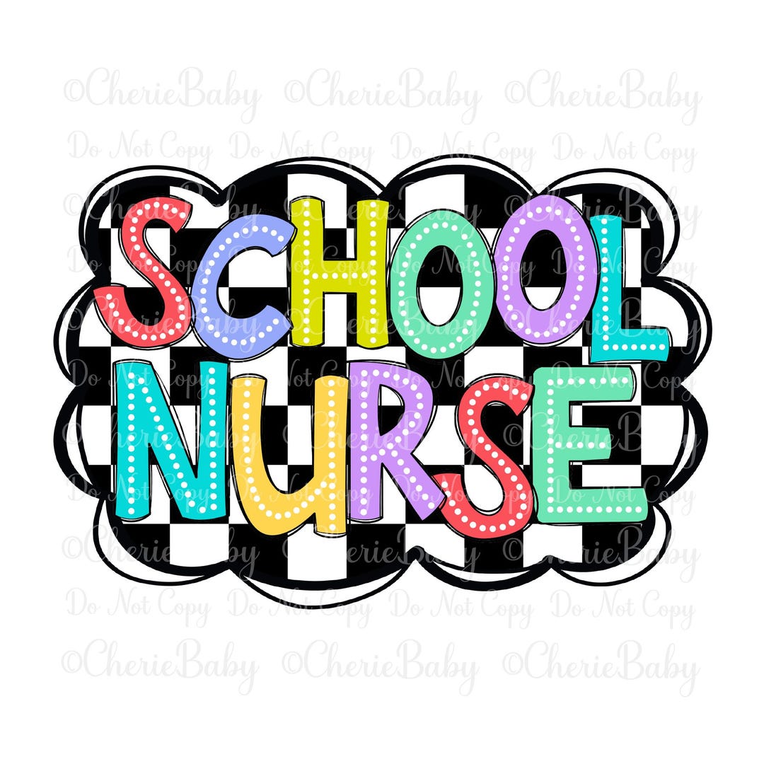 School Nurse Sublimation Design, Printable Png, DTF Digital Download ...