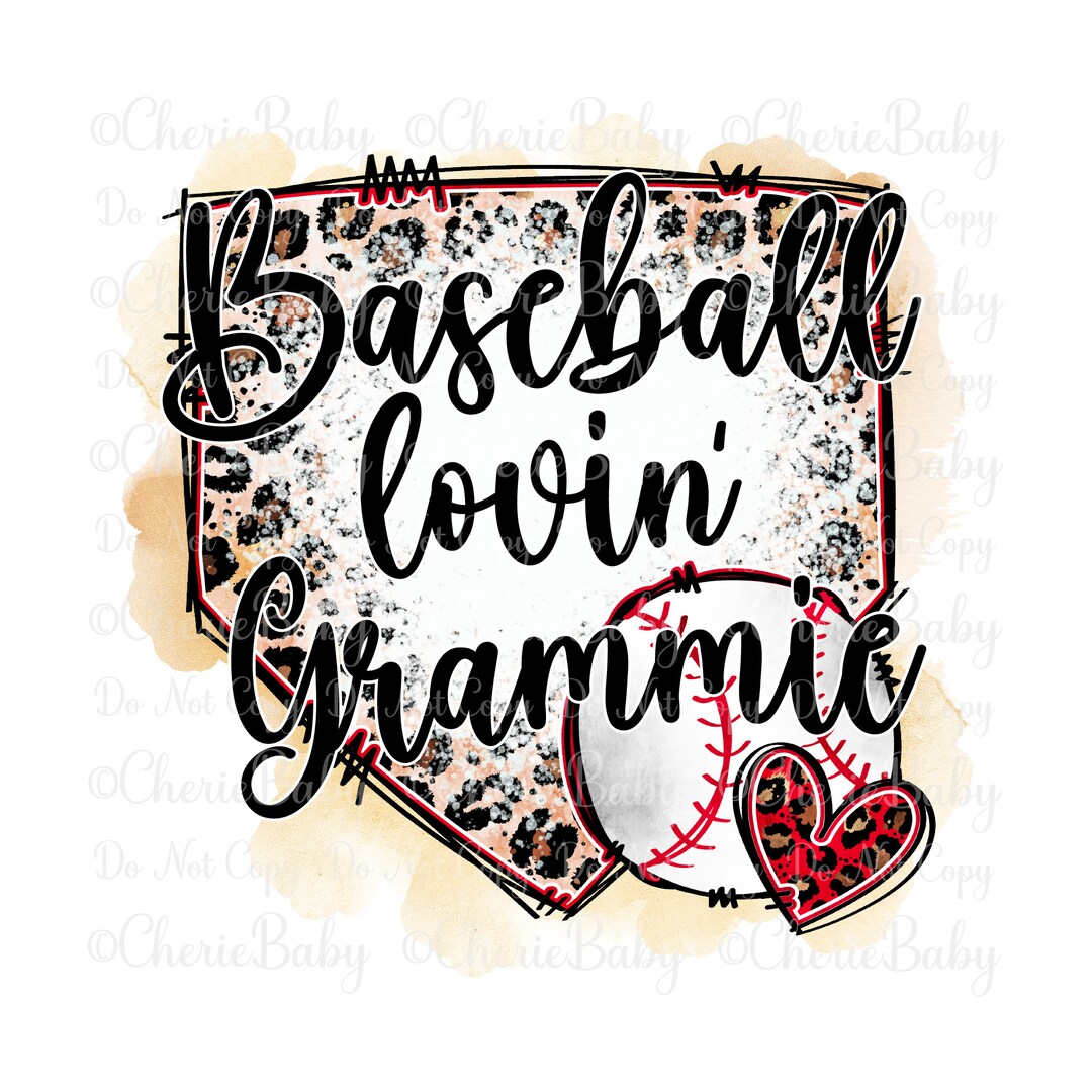 Baseball Lovin' Grammie Sublimation Design, Printable Png, DTF Digital ...