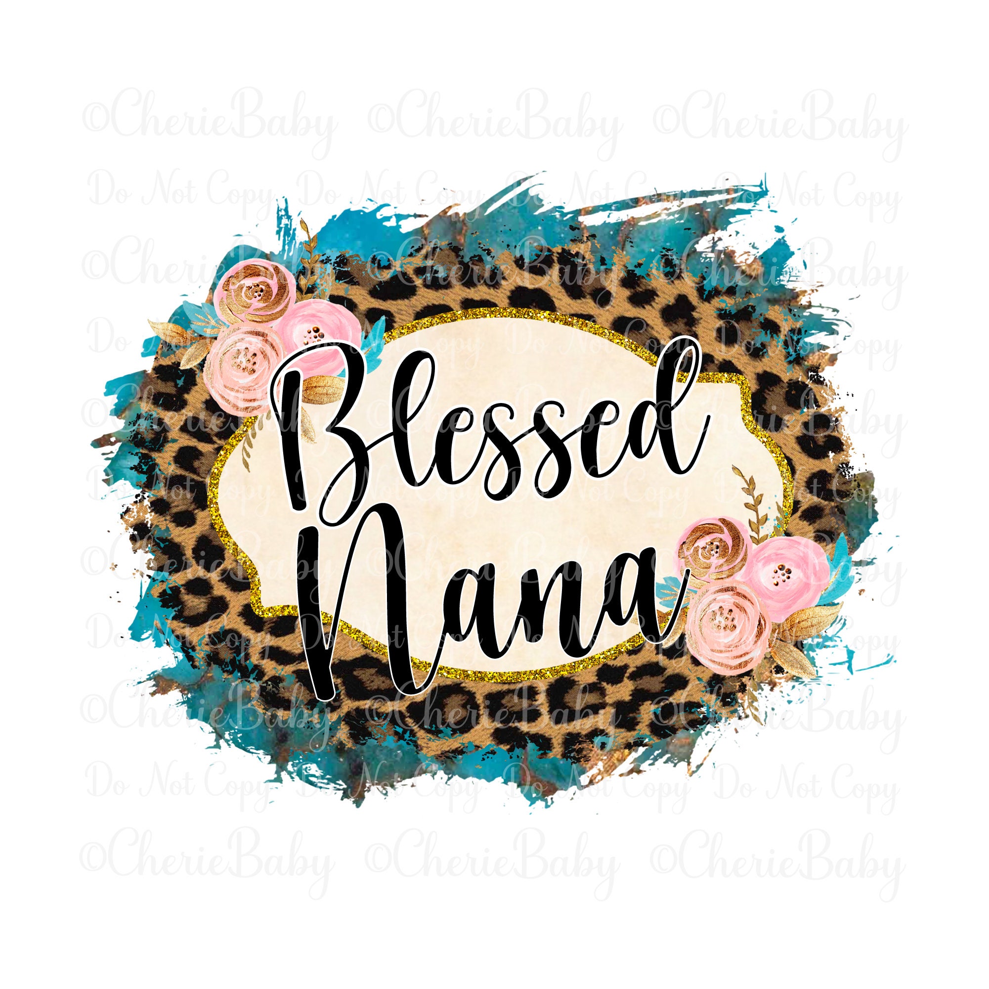 Blessed Nana Sublimation Design Printable png Digital | Etsy