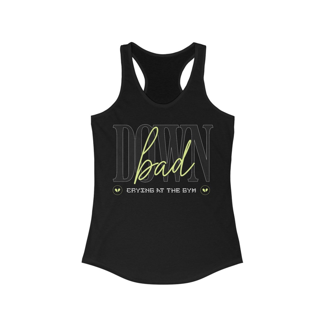Down Bad Crying at the Gym Tortured Poets Department Taylor Swift Tank ...