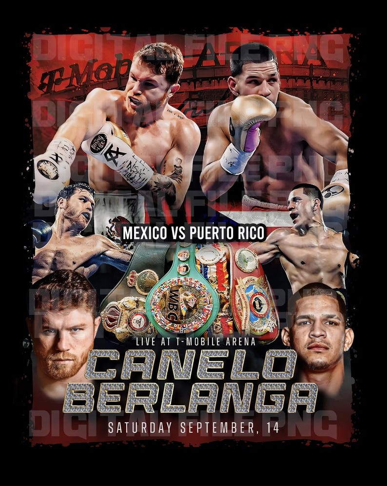Canelo Vs Berlanga Png Digital File PNG - Etsy