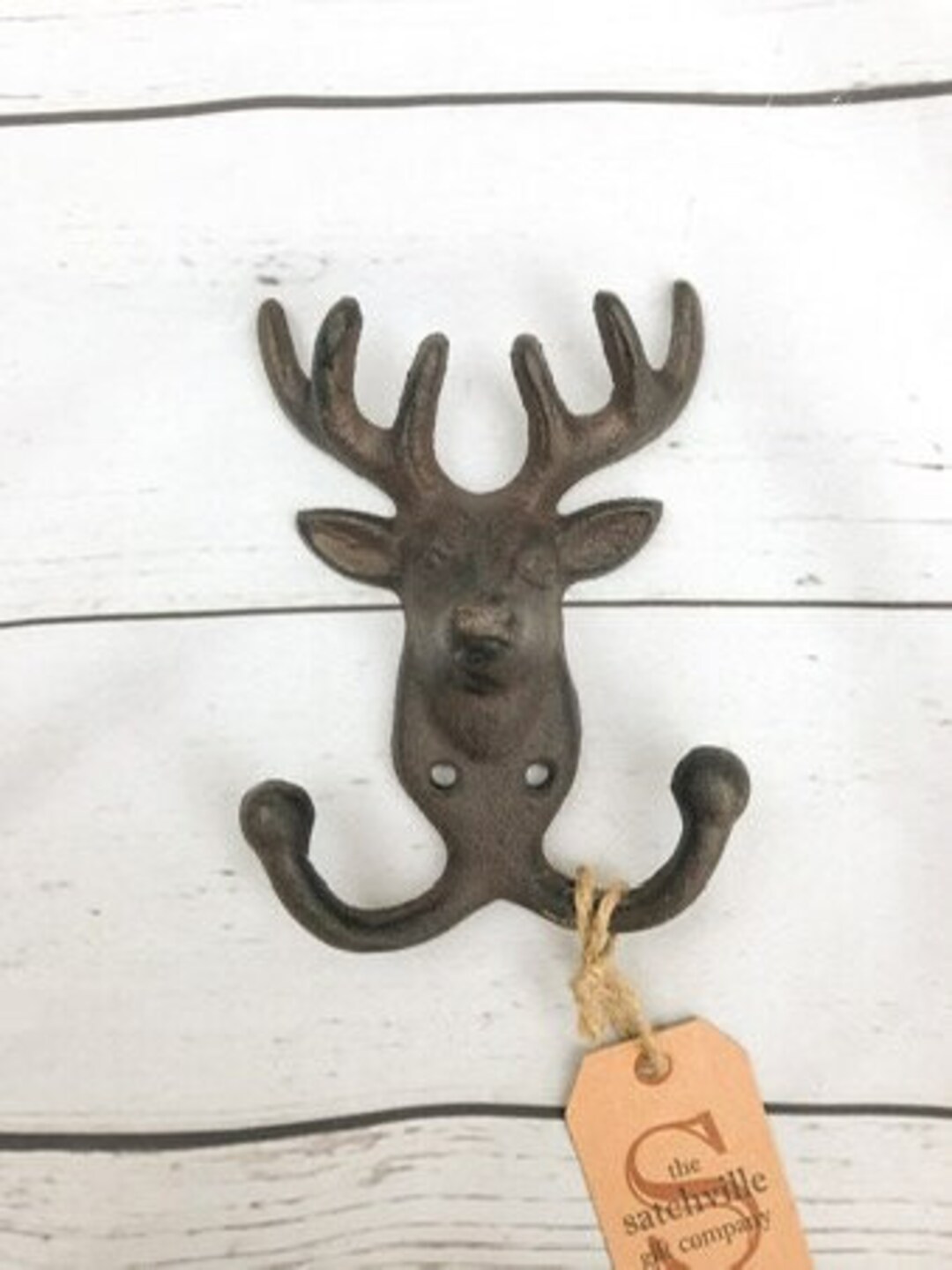 Decorative Antique Deer Hook Cast Iron Twin Deer Hook / Garden Hook ...