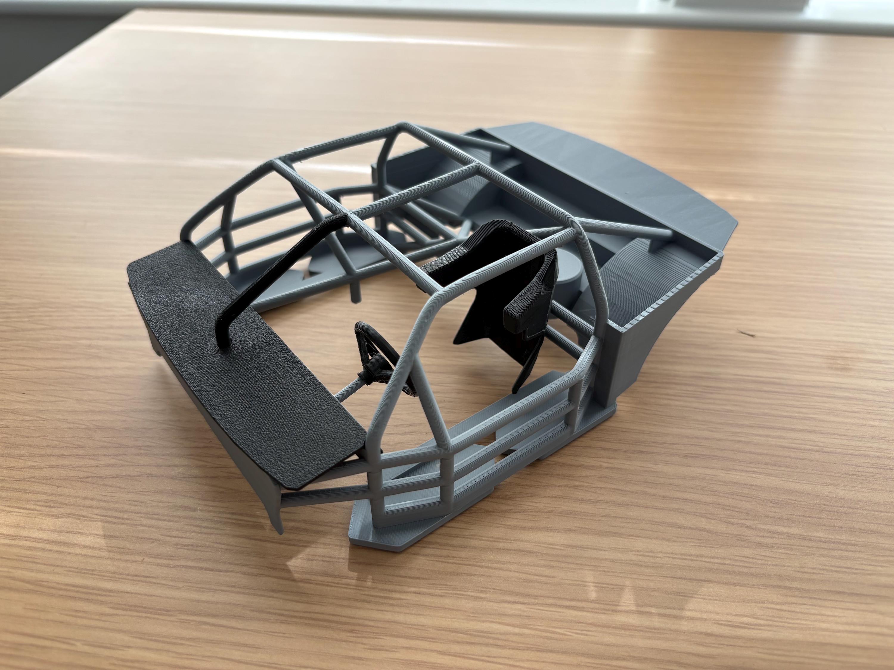 Losi 1:12 NASCAR Monte Carlo RC Roll Cage & Interior Kit - 3D Printed ...