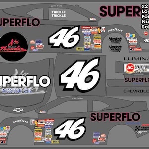 Days of Thunder Losi 1:12 Cole Trickle #46 Superflo Vinyl Decals - Etsy