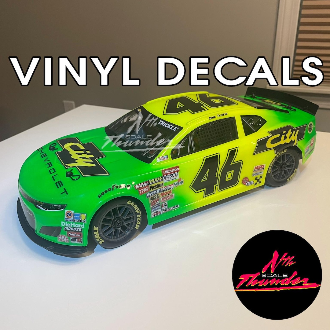 Losi 1:12 Cole Trickle #46 City Chevy NASCAR Vinyl Decals - Etsy