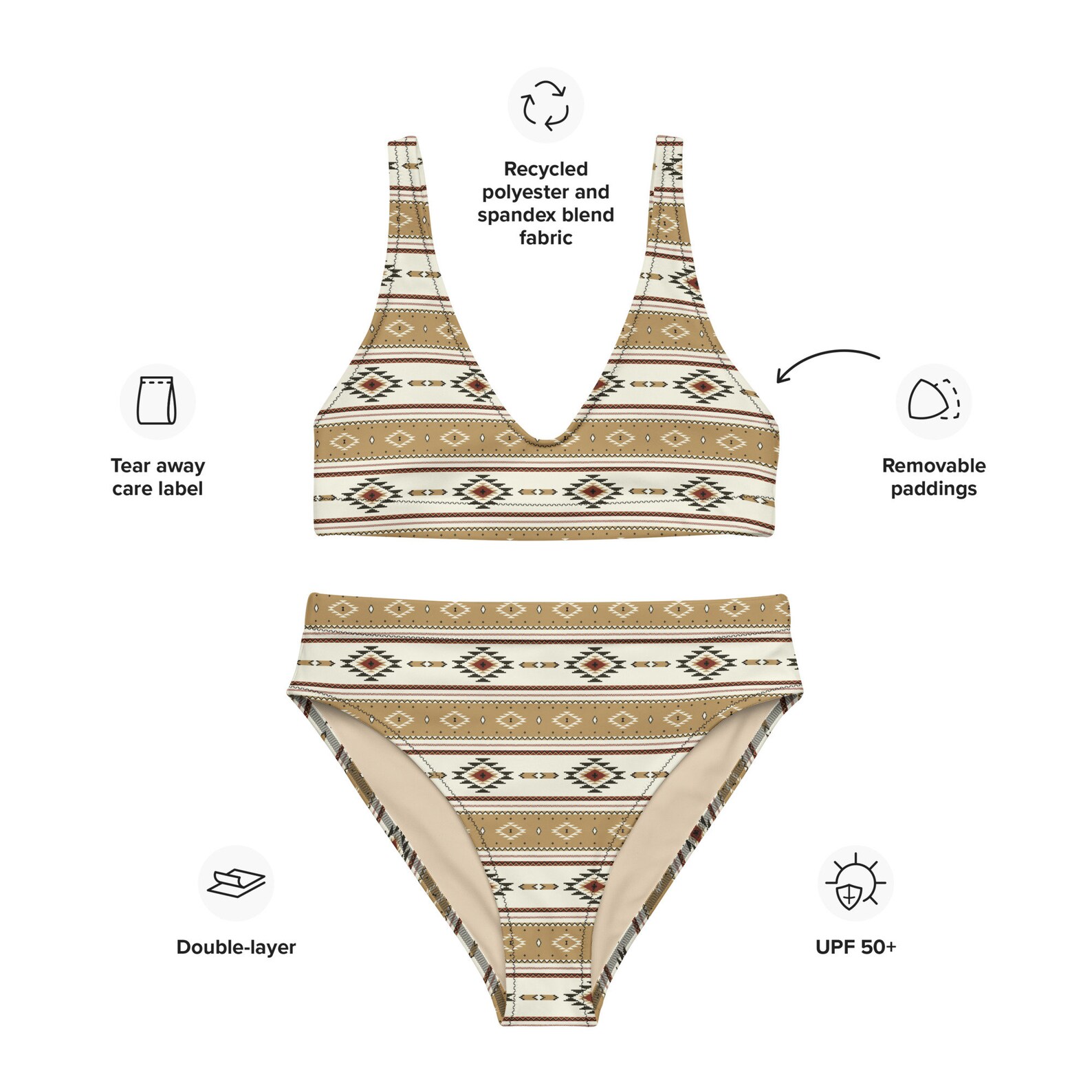 Western Bikini | Southwestern Swimwear | Turquoise and Black Swimsuit ...