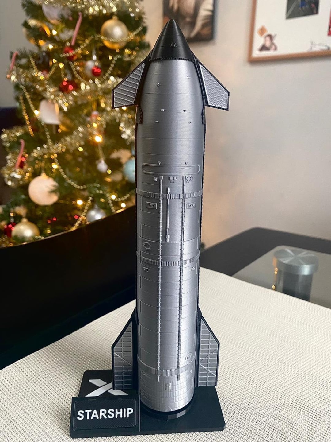 Spacex Starship V2 1:200 Model - With Stand - High Quality - 25CM Tall ...