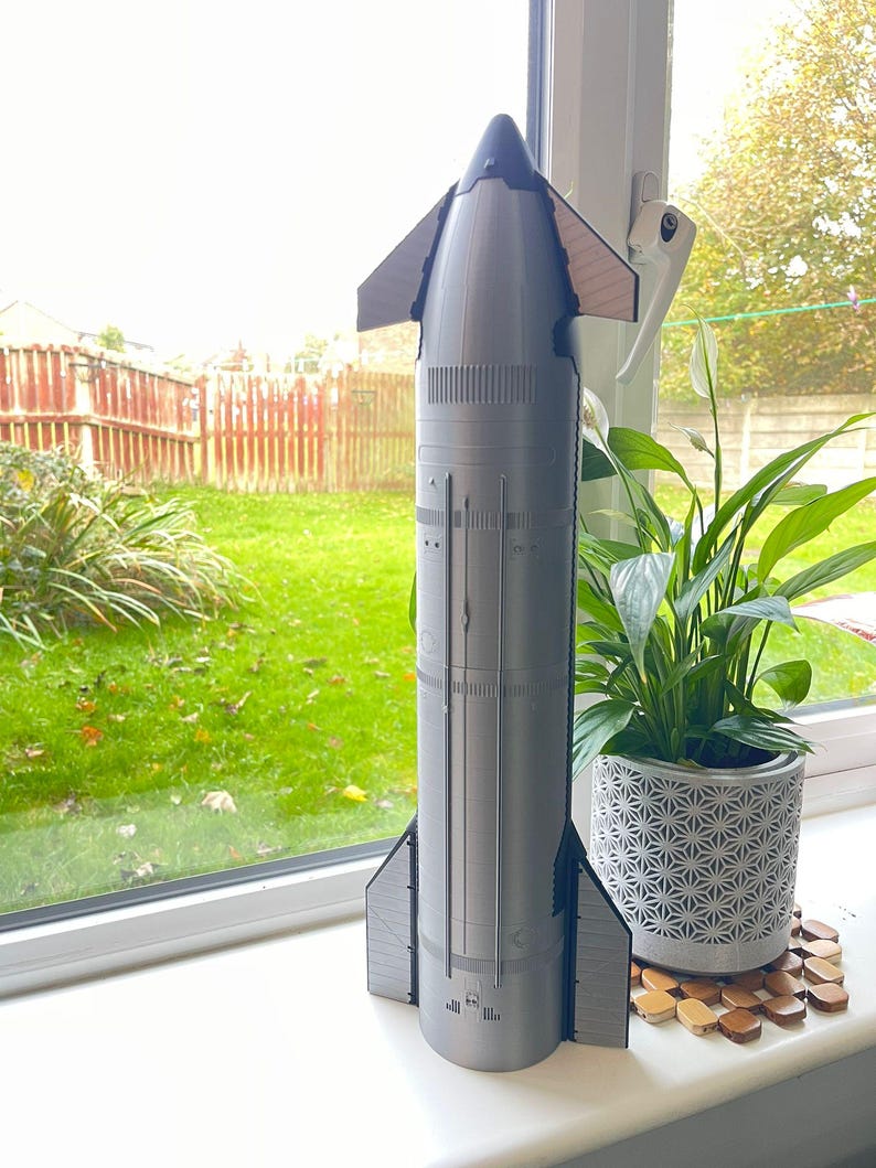 Spacex Starship S33 1:100 Model - Movable Flaps - High Quality - 50CM ...