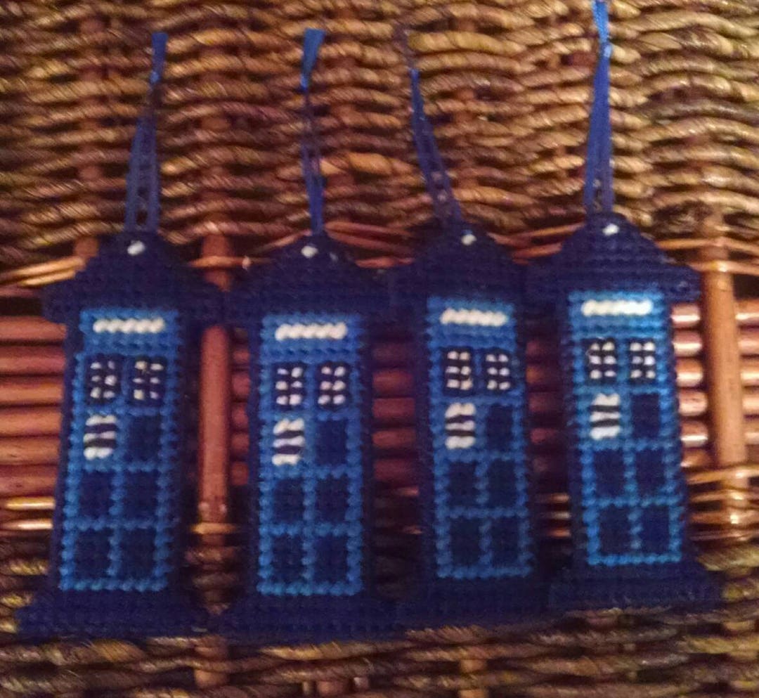 Doctor Who TARDIS Inspired Christmas Tree Ornaments/bookmark - Etsy