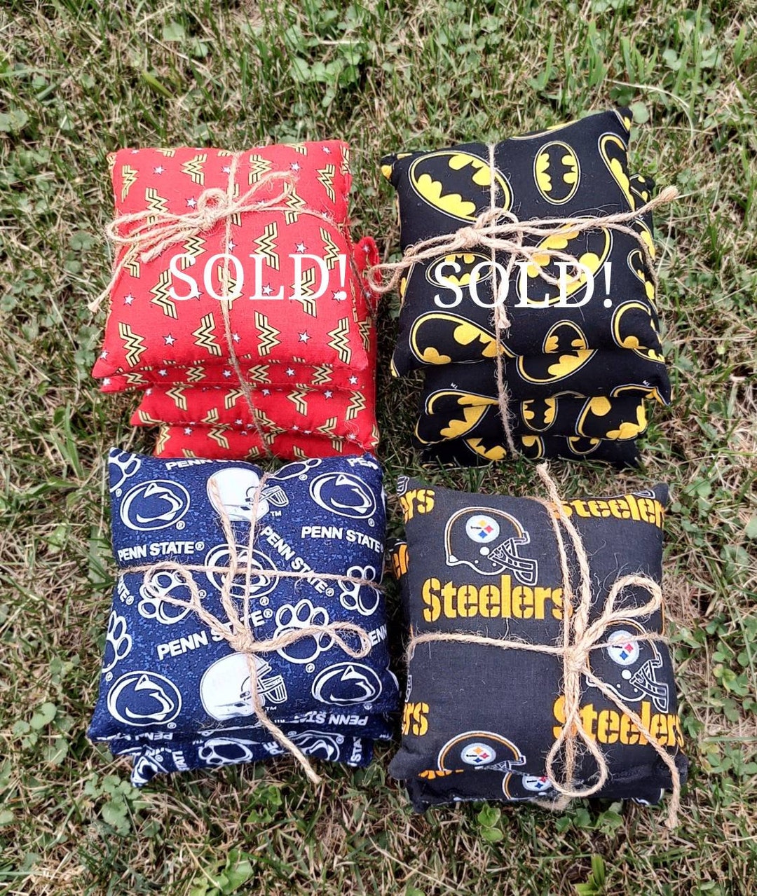 Cornhole Bean Bags / Beanbags Penn State, Steelers Regulation Size and ...