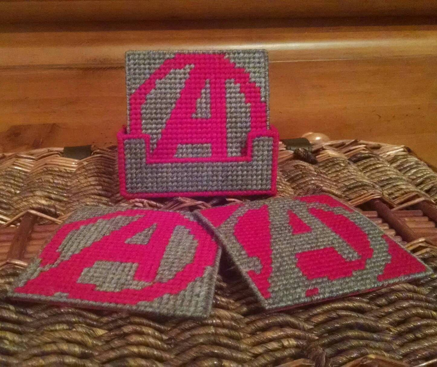 Avengers Inspired Plastic Canvas Coaster Set - Etsy