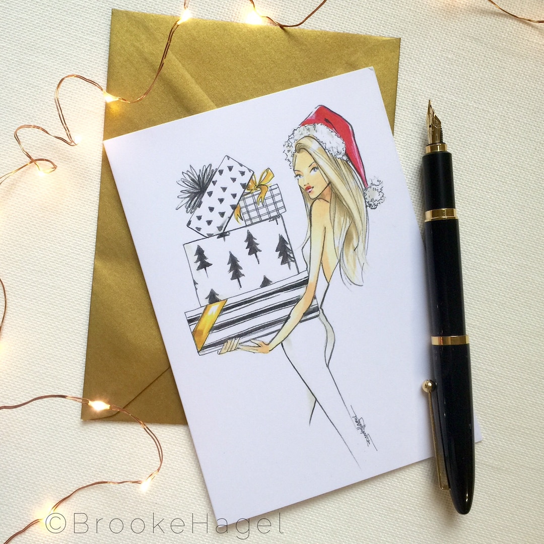 Saucy Santa Card - Etsy