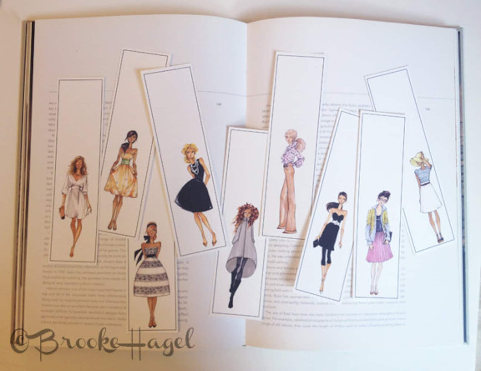 Fashion Illustration Bookmark-fashionable Bookmark-fashion Illustration ...
