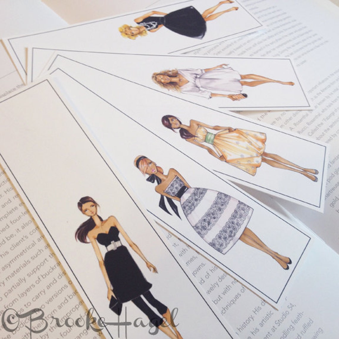Fashion Illustration Bookmark-fashionable Bookmark-fashion Illustration ...