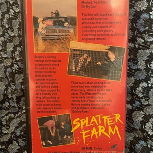 Splatter Farm Custom VHS art Piece - Etsy