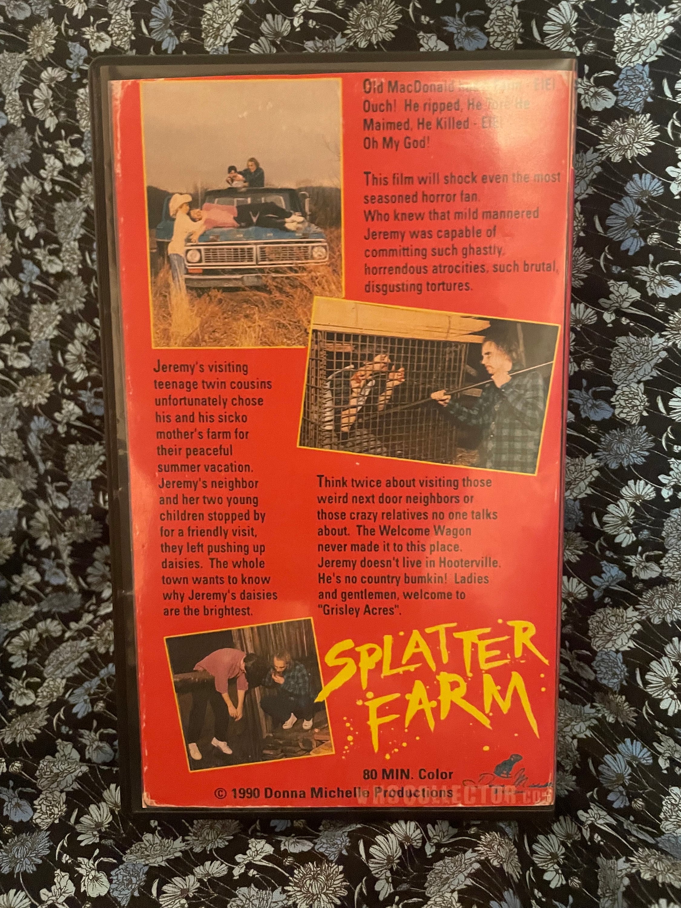 Splatter Farm Custom VHS art Piece - Etsy