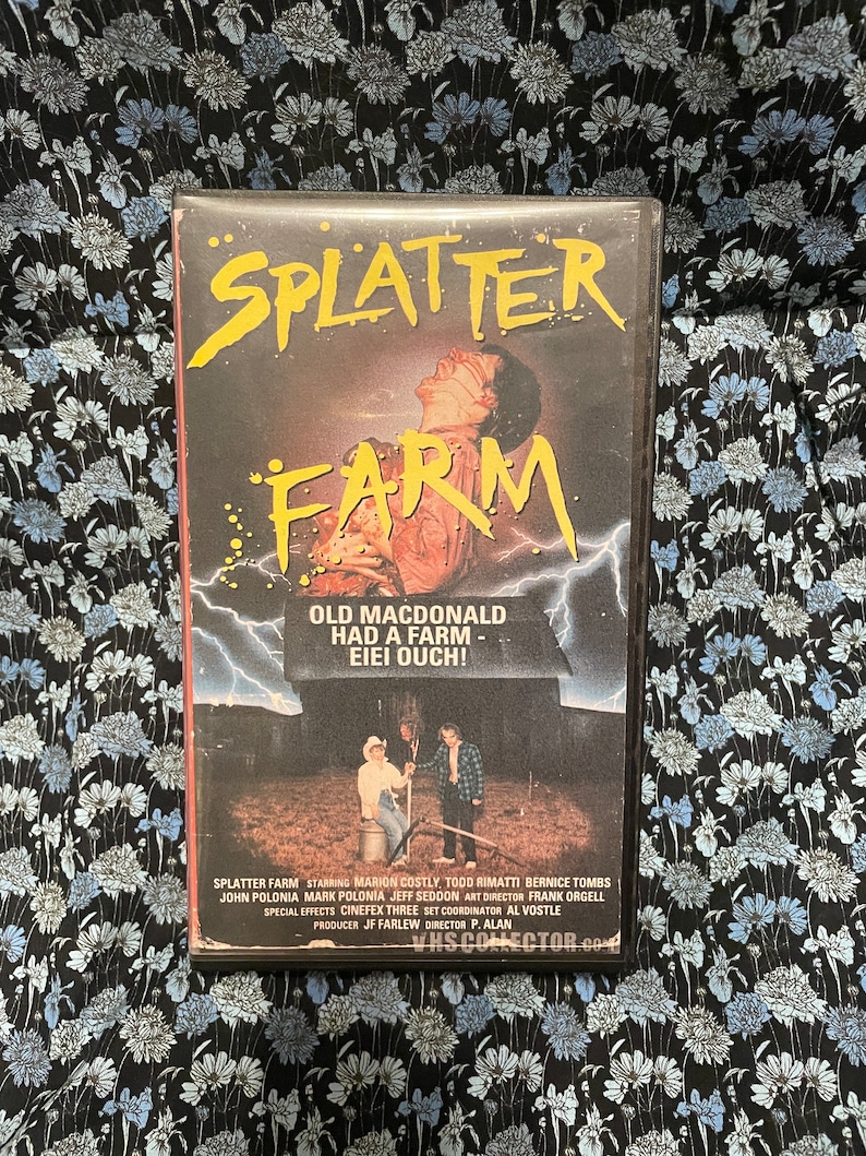 Splatter Farm Custom VHS art Piece - Etsy