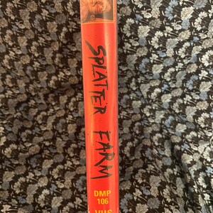 Splatter Farm Custom VHS art Piece - Etsy
