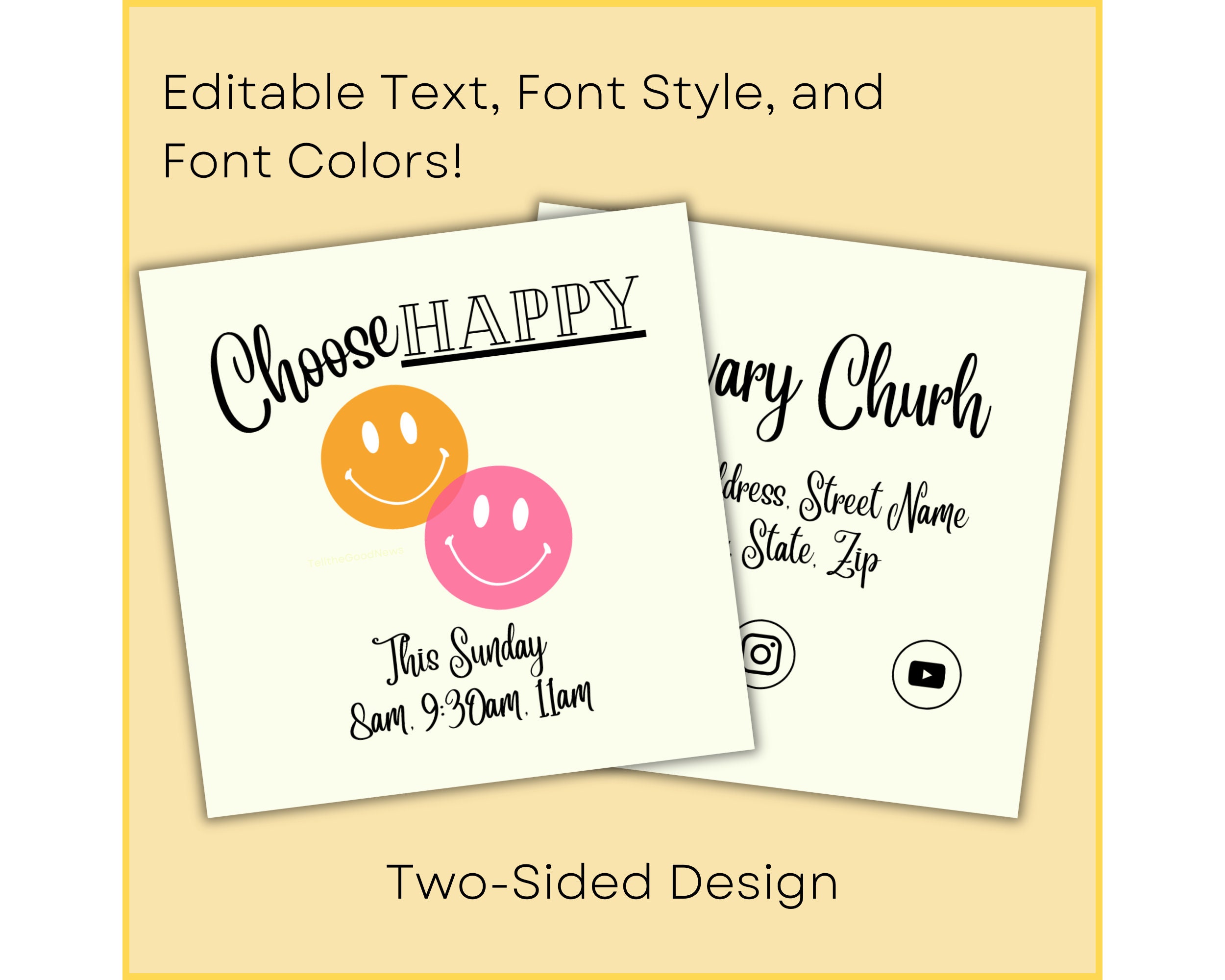 Church Invite Card Template | Ministry Church Service Flyer Invitation ...