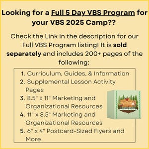 Vacation Bible School Forms Bundle of 10 | VBS Sign-up Registration ...