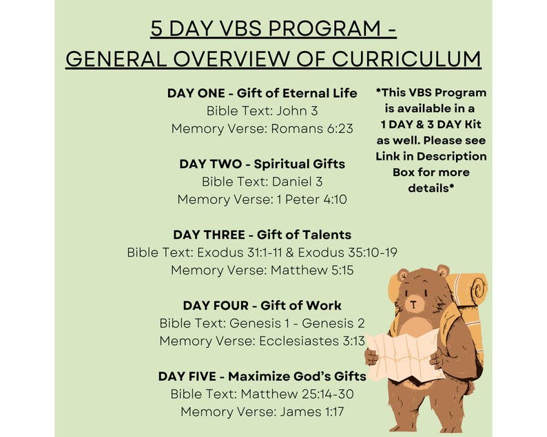 2026 Vacation Bible School Five Day Kit | VBS Skits, Curriculum, Guides ...