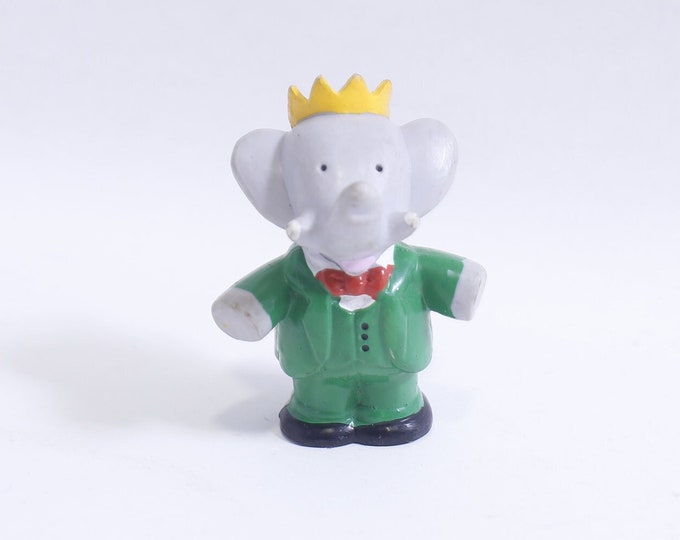 Rare PVC Babar the Elephant Collectible, Vintage Babar Toy, Babar the ...