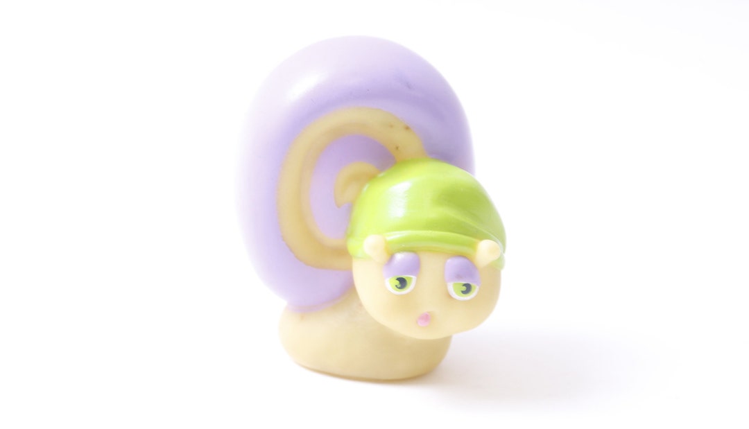 80s, Hasbro, Glo Friends, Glo Snail, Rubber Finger Puppet, PVC Figure ...