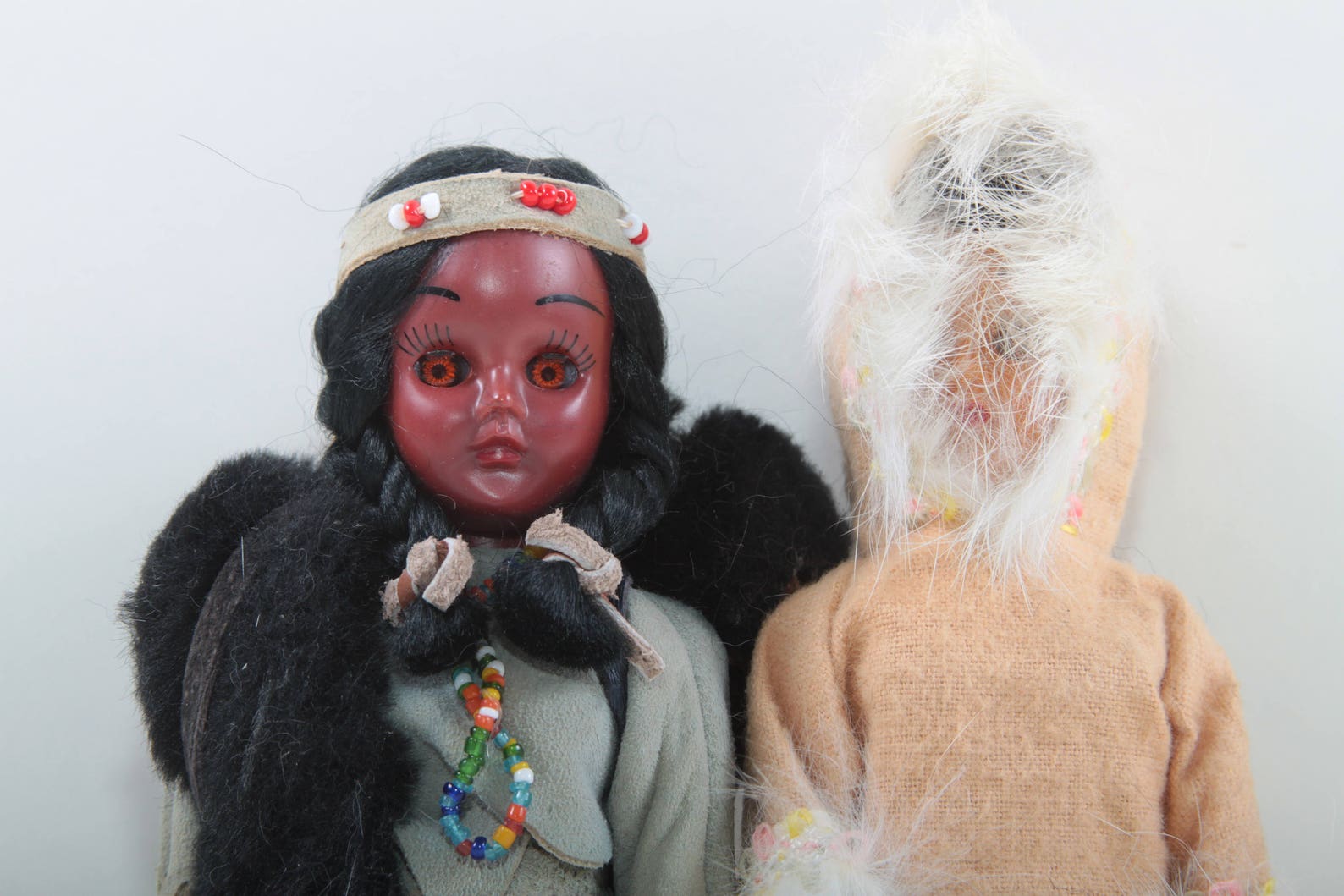 Vintage Native American Eskimo Dolls Inuit Set Plastic Ethnic - Etsy