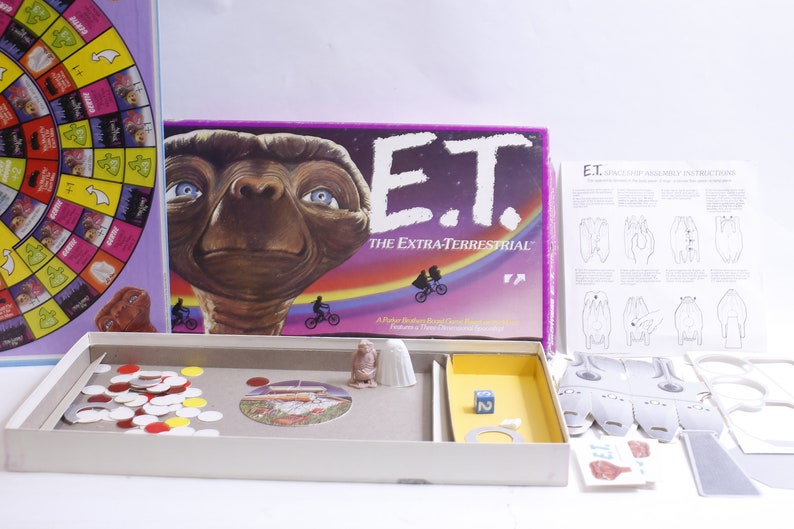 ET the Extra-terrestrial, Board Game, 1982, Parker Brothers, Three ...