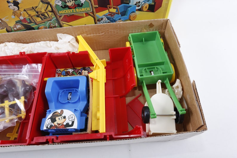 Mickey Mouse Power Ranch Disney Vintage Playset Western Cowboy - Etsy