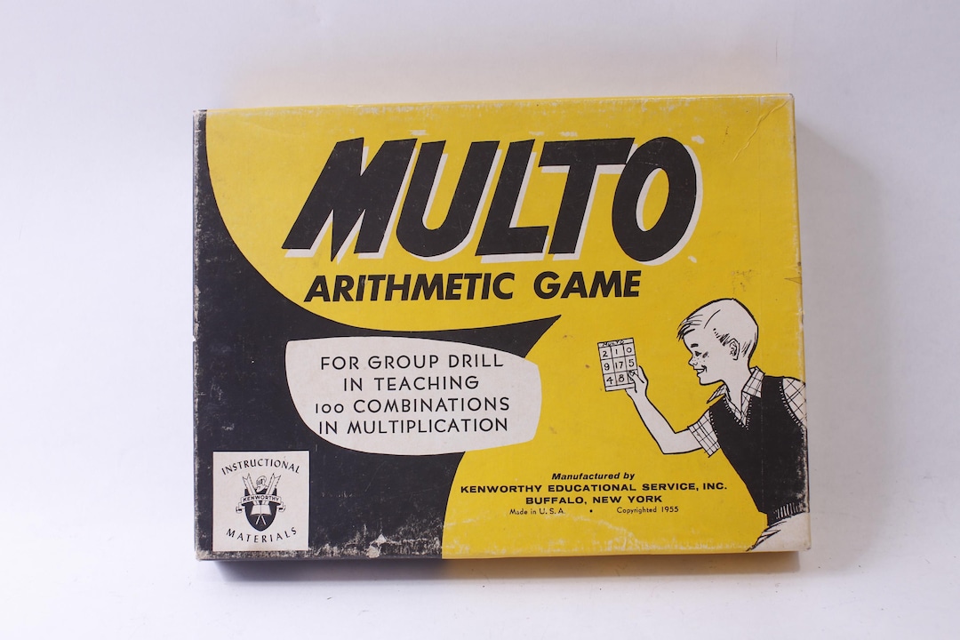 Multo, Arithmetic Game, Group Drill, Teaching, Multiplication, 1955 ...