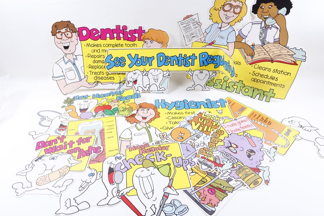 Educational Dentist Card Set Teeth Health Teacher Cards Trend Card ...
