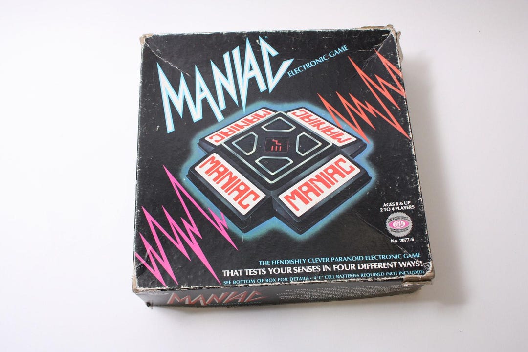 Maniac, Electronic Game, Ideal, 1980s Board Game, Vintage, Family Night ...