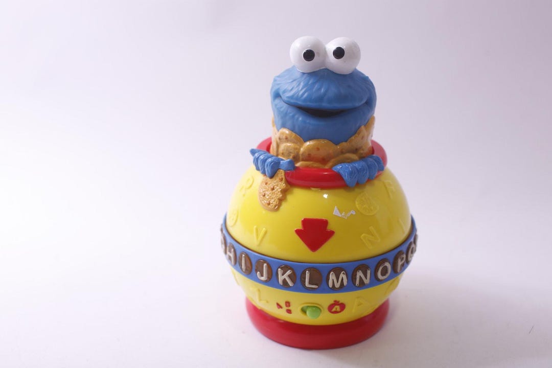 Fisher-price, Sesame Street, Letter of the Day, Cookie Jar, Alphabet ...