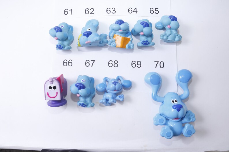 PICK YOUR OWN 1 Vintage Blues Clues Pvc Figures Cake | Etsy UK