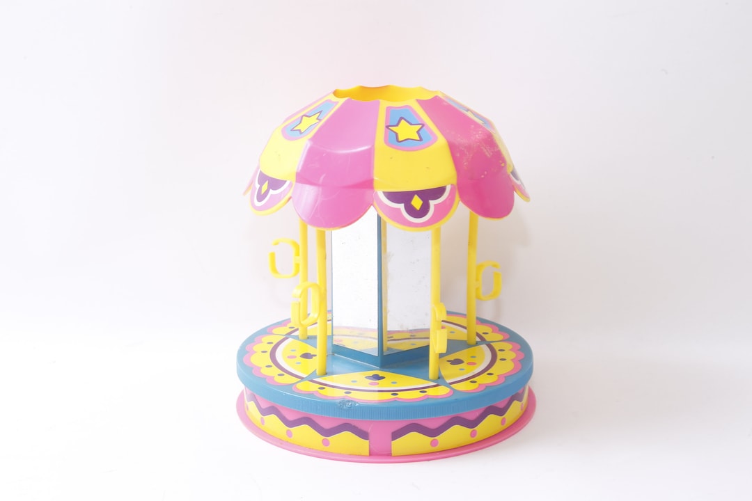 Rebox, 1991, Merry-go-round, Carousel, Baby Toy, 7", Colorful, Collectible, Vintage, ~20-01-1178 ...