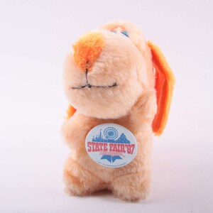 Orange Dog Plush State Fair Disneyland Vintage Souvenir Tag Puppy Smoke ...