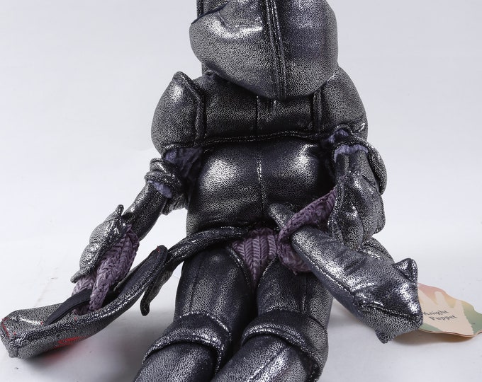 Folkmanis Puppets Knight Puppet Sir Gawain Soft Doll Toy Gray Black ...
