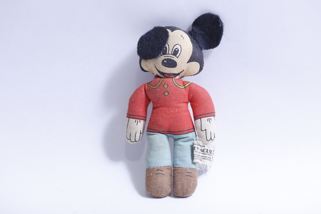 Rare, Mickey Mouse, 1970s, Knickerbocker, Plush, 5 1/2", Rag Doll ...
