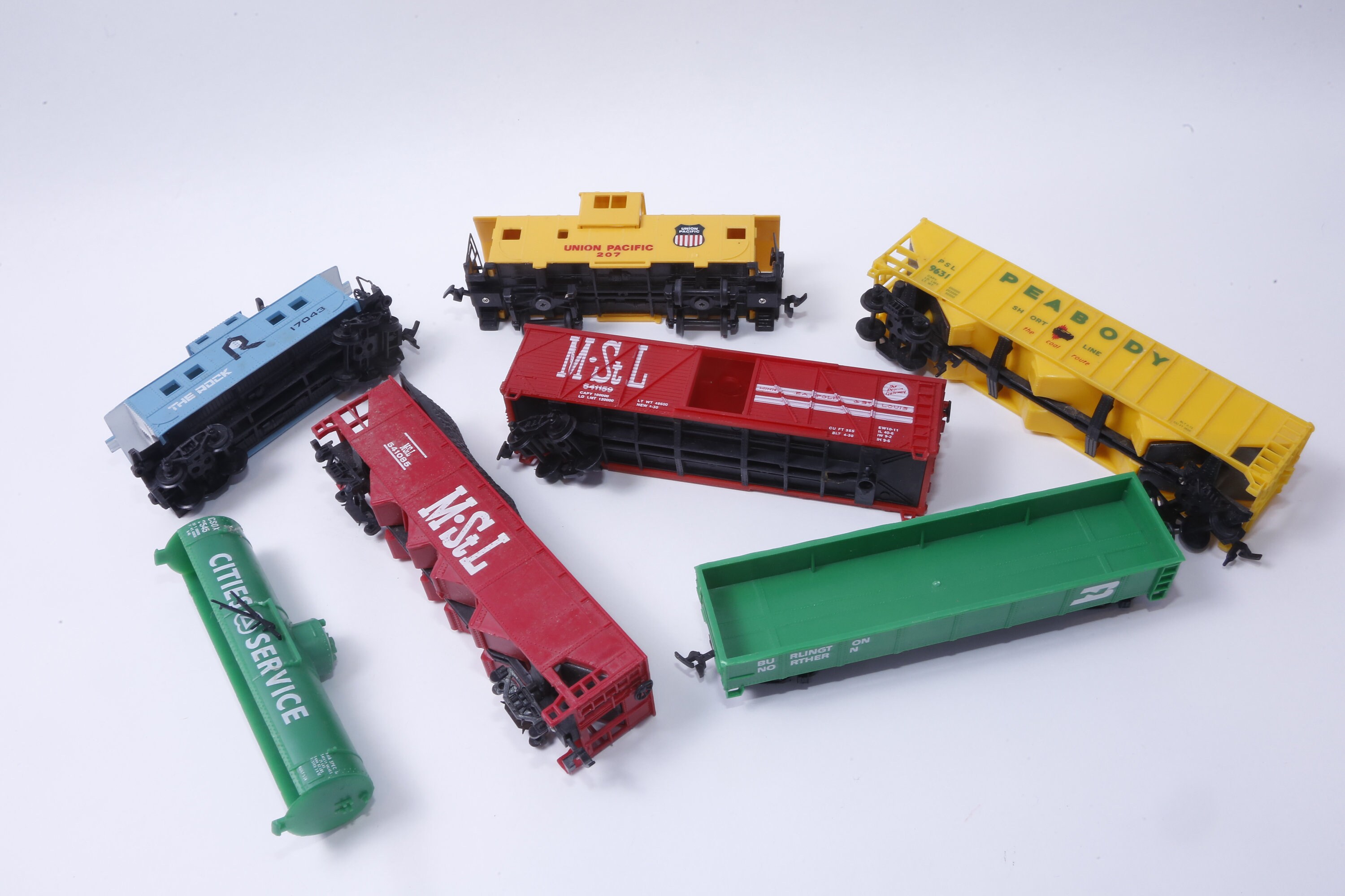 Railcars Railway Cars Set Railroad Miniature Scale | Etsy