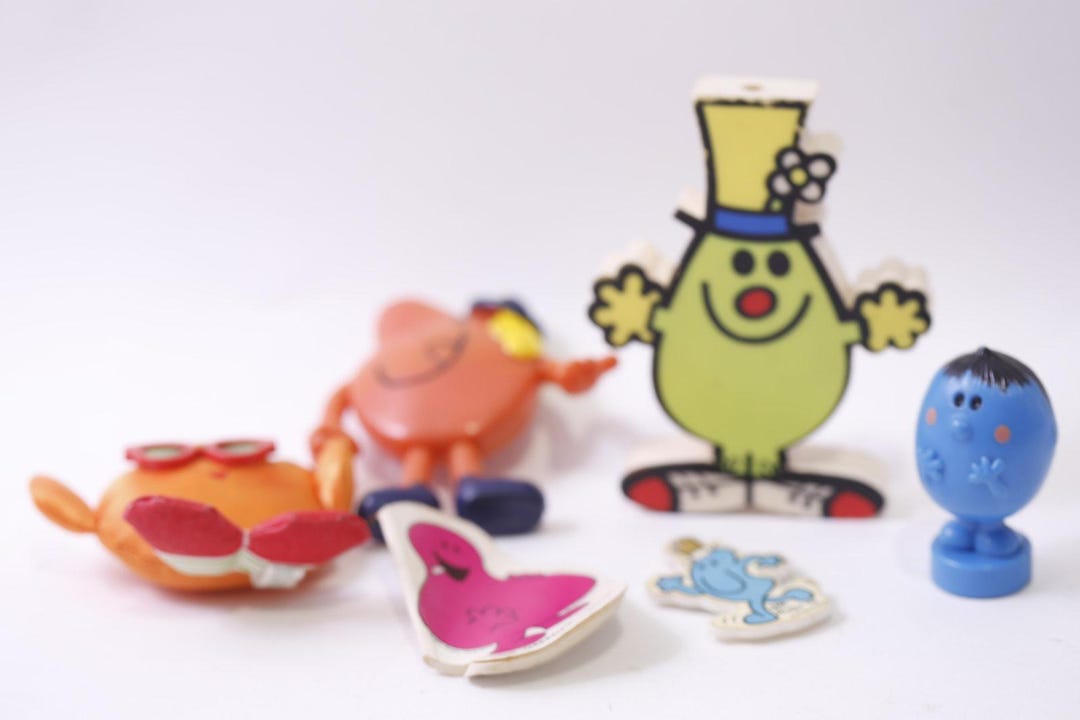 Mr Men and Little Miss, Toy Lot, FLAWED, Figures, Vintage, Small Toy ...