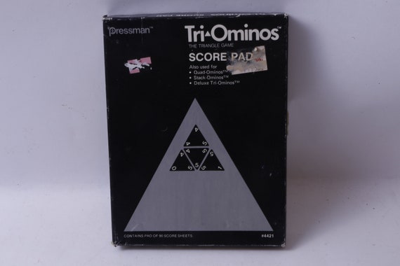 Tri-ominos the Triangle Game Score Pad Board Game 1978 - Etsy