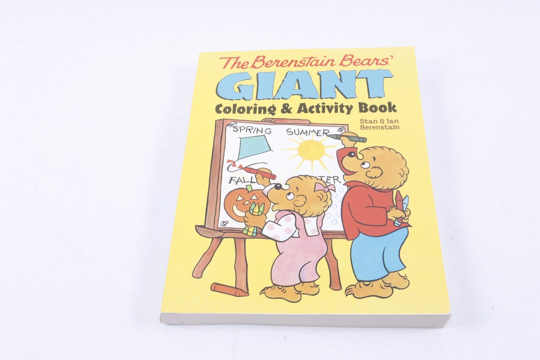 The Berenstain Bear's Giant Coloring, Activity Book, Stan & Jan ...